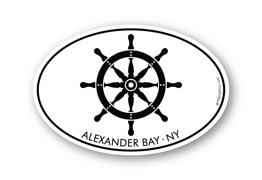 Wholesale Ships Wheel Sticker - Mountain Graphics