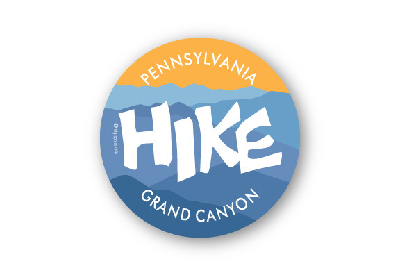 Wholesale Hike Mountain View Sticker - Mountain Graphics