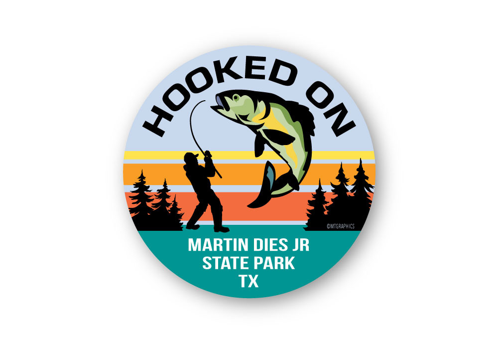Wholesale Hooked On Sticker - Mountain Graphics