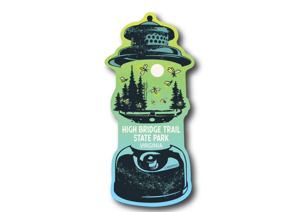 Firefly Lantern Sticker - Mountain Graphics