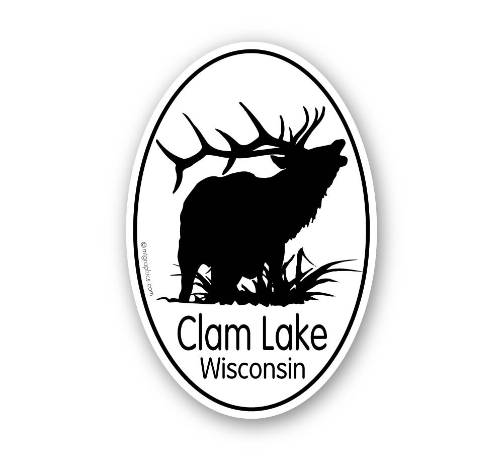Wholesale Bugling Elk Sticker | Mountain Graphics | Free Name Drops