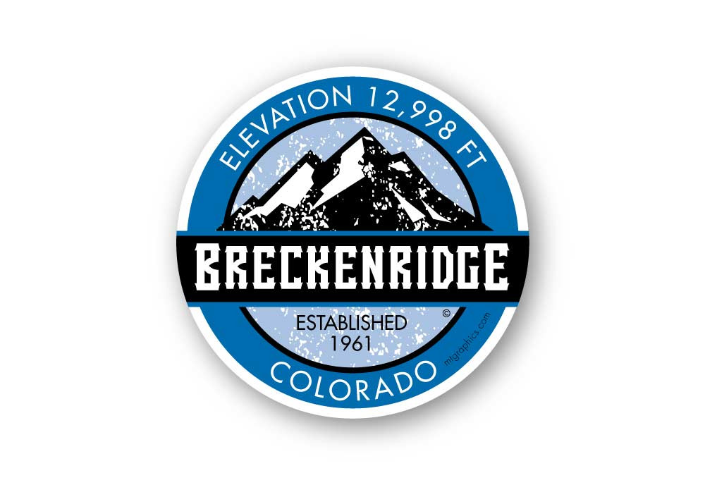 Wholesale Mountain Elevation Sticker | Mountain Graphics | Free Name Drops