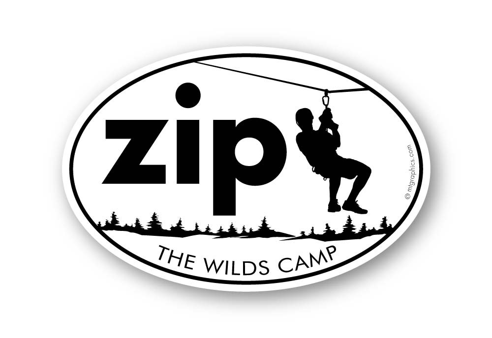 Wholesale Zipline Sticker | Mountain Graphics | Free Name Drops