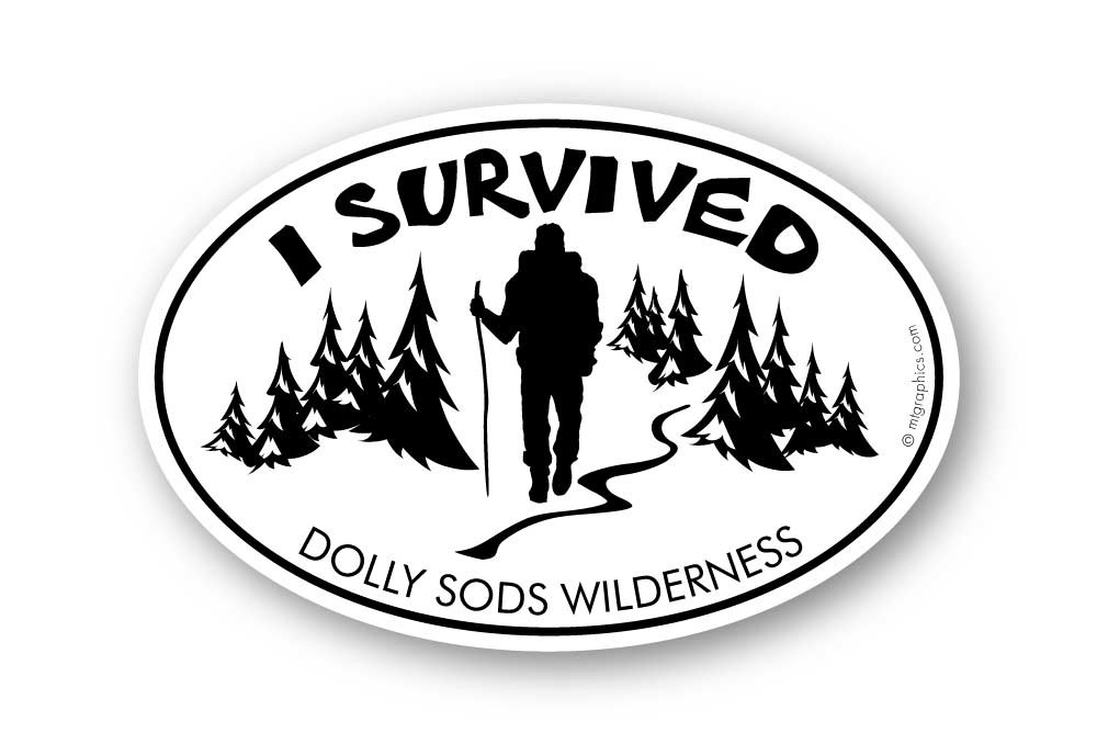 Wholesale I Survived Hiker Sticker - Mountain Graphics