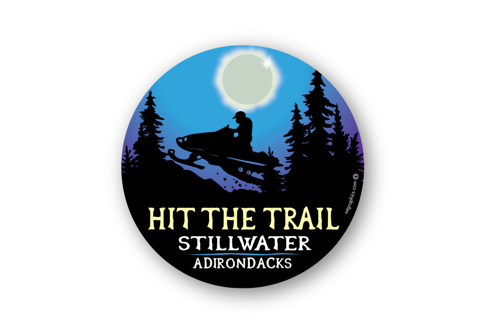 Wholesale Moonlight Snowmobile Sticker - Mountain Graphics
