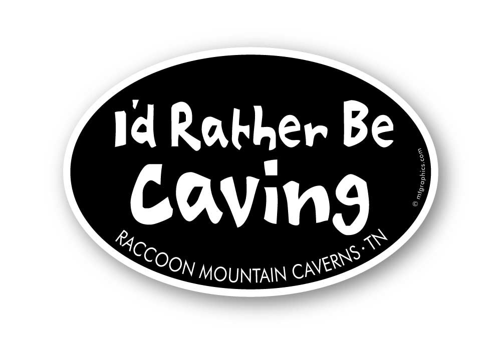 Wholesale I'd Rather be Caving Sticker - Mountain Graphics