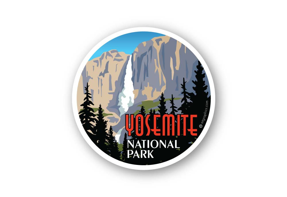 Half Dome Yosemite Sticker | Mountain Graphics | Free Shipping