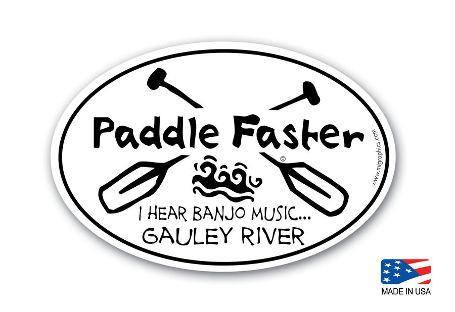 Paddle Faster Sticker | Mountain Graphics | Free Shipping on all Stickers