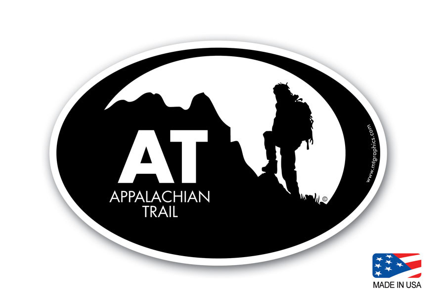 Appalachian Trail Hiker Sticker | Mountain Graphics | Stickers Ship for ...