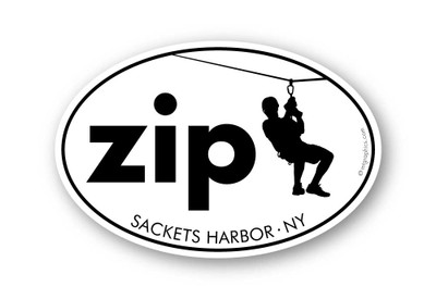 Wholesale Zipline Sticker | Mountain Graphics | Free Name Drops