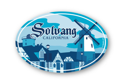 Wholesale Solvang Sticker - Mountain Graphics