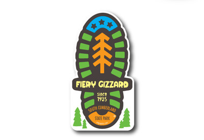 Wholesale Die Cut Boot Track Sticker - Mountain Graphics