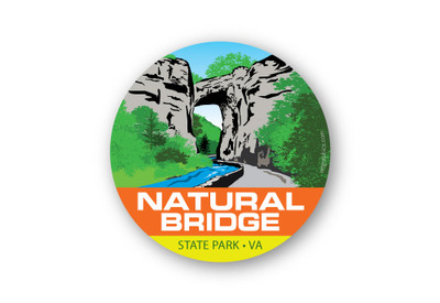 Wholesale Natural Bridge Sticker - Mountain Graphics