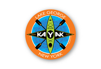 Lake George Kayak Sticker | Mountain Graphics | Free Shipping