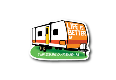 Wholesale Life Is Better Die Cut Sticker - Mountain Graphics