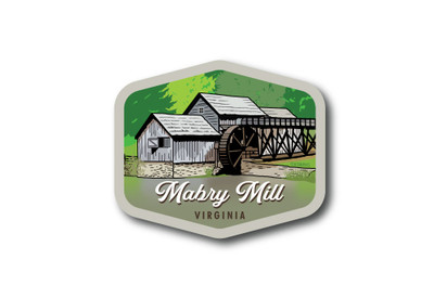 Wholesale Mabry Mill Sticker - Mountain Graphics