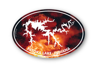 Wholesale Fire Background Sticker - Mountain Graphics