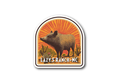 Javalina Die Cut Sticker - Mountain Graphics
