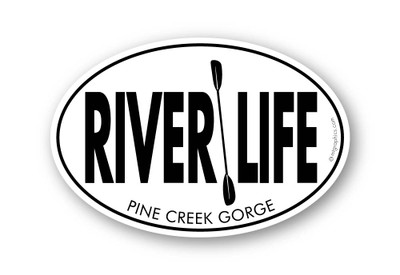 Wholesale River Life Sticker - Mountain Graphics