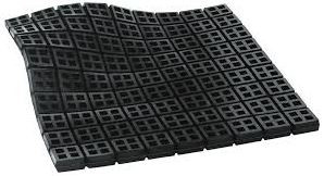 Mason Super W Waffle Pad 18"x18"x3/4" Sheet Standard Durometer 40 ( 2 ...