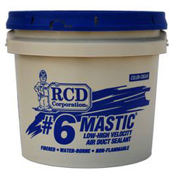 RCD #6 Mastic 2 Gallon Pail Fibered Air Duct Sealant