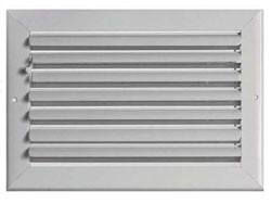 AirGuide CBHML-1ME 12x12 1-Way Curved Blade Ceiling Register WHITE