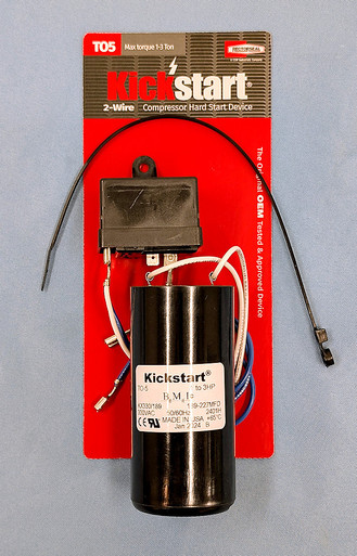 Kickstart TO5 2-Wire Compressor Hard Start Device Max torque 1 to 3 Ton