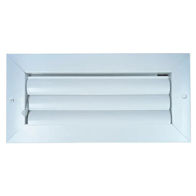 AirGuide CBHML-1ME 10x04 1-Way Curved Blade Ceiling Supply Register WHITE