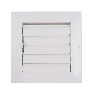 AirGuide CBHML-1ME 06x06 1-Way Curved Blade Ceiling Supply Register WHITE