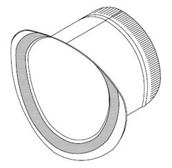#310 08" Take Off Collar Fits 10" Pipe W/Gasket Flange 30GA
