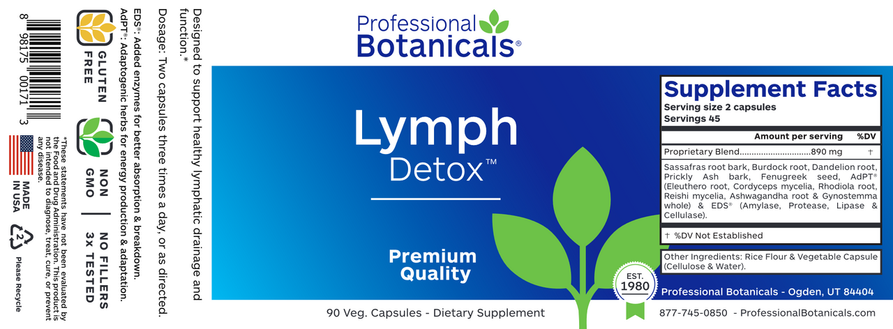 Lymph Detox Herbal Lymphatic System Cleanse