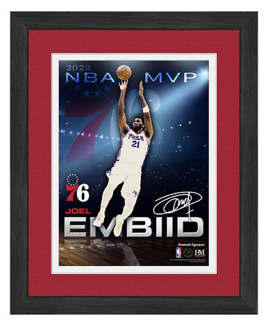 Philadelphia 76ers Joel Embiid "MVP" Frame Photo