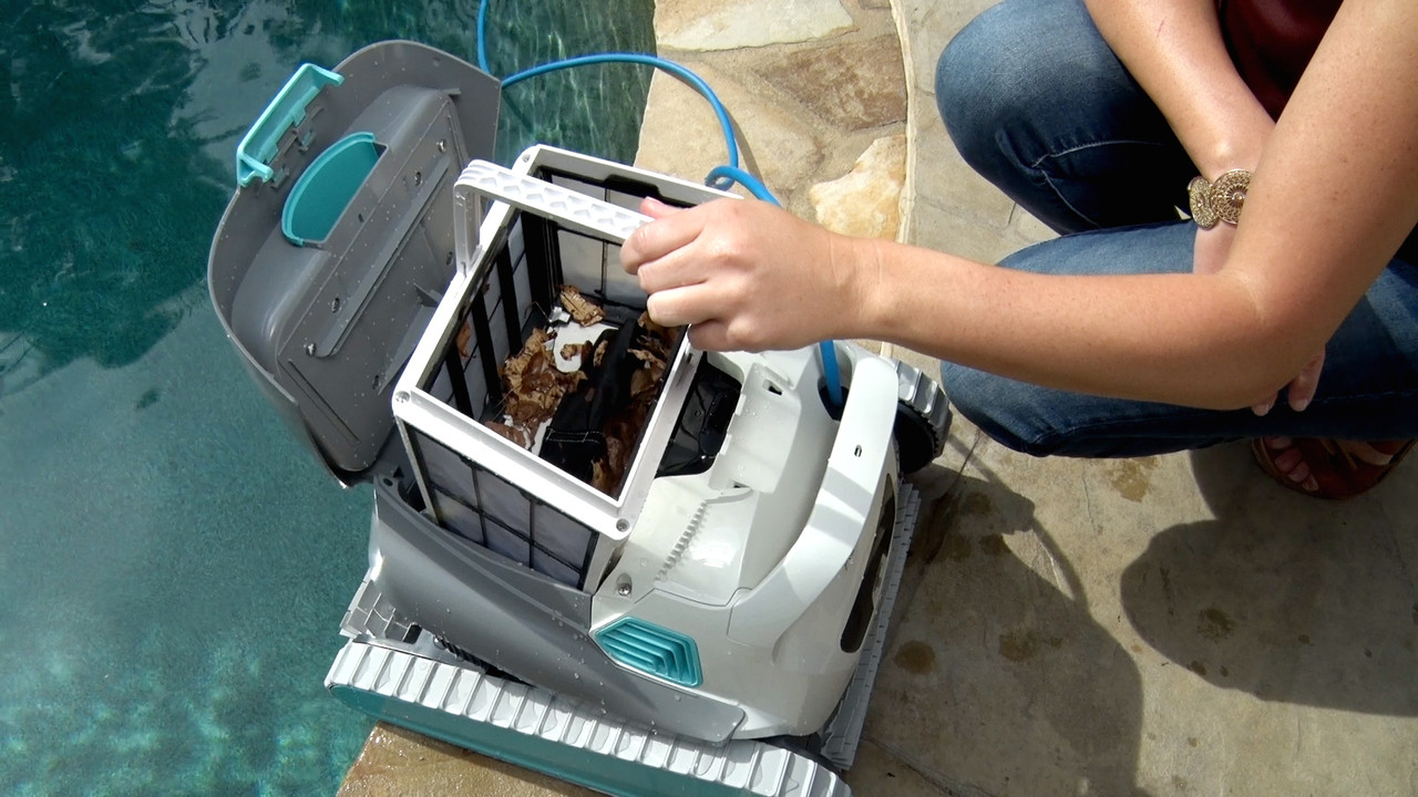Maytronics dolphin active robotic pool cleaner - wi - fi controlled.