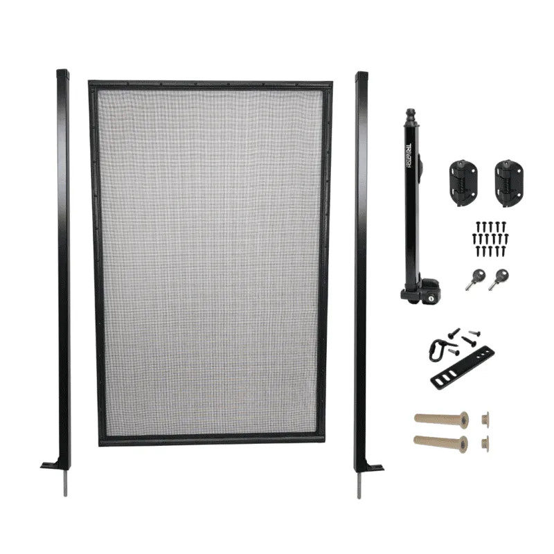 All Safe - Self-Closing Gate Kit with Rectangular Posts - Waterline ...