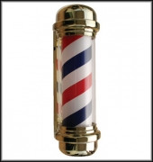 GOLD BARBER POLE (plus shipping)