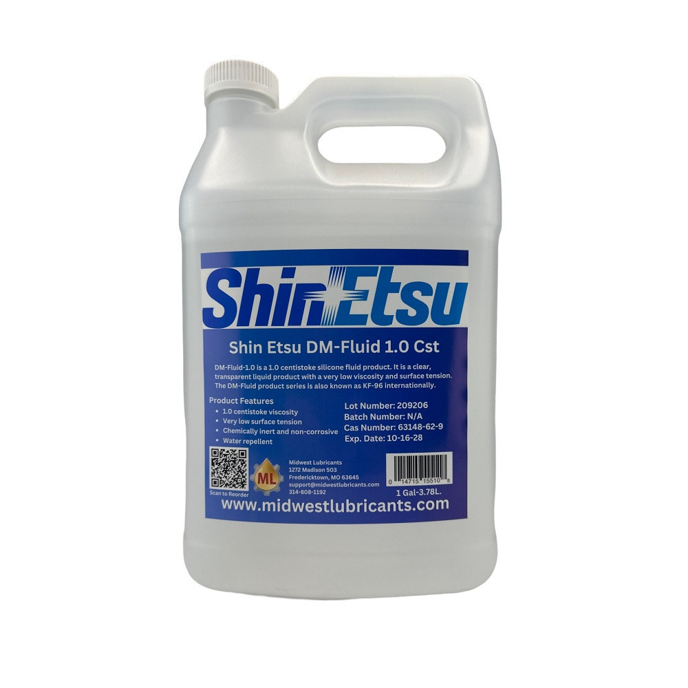 Shin Etsu DM-Fluid-1000 Centistoke - Midwest Lubricants LLC.