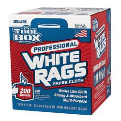 TOOLBOX® White Rags Center-Pull Box - Midwest Lubricants LLC.