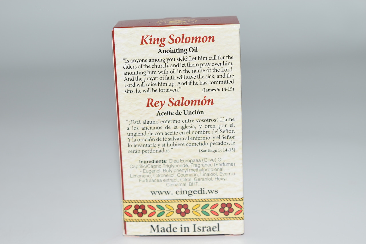 King Solomon Anointing Oil 7.5ml - Holy Oil- Anointing Oil- - Earth Sea ...