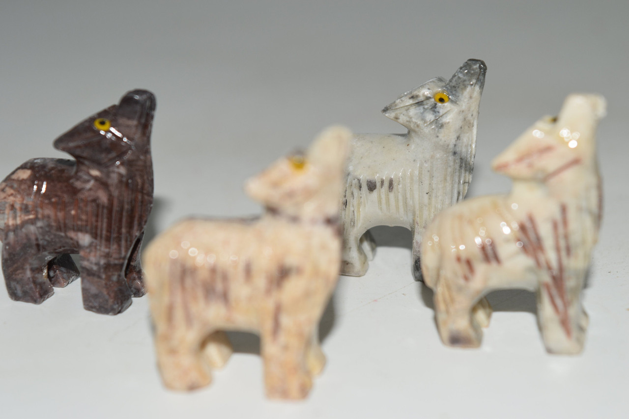 Wolf Animal -Dolomite Crystal - Earth Sea And Stone