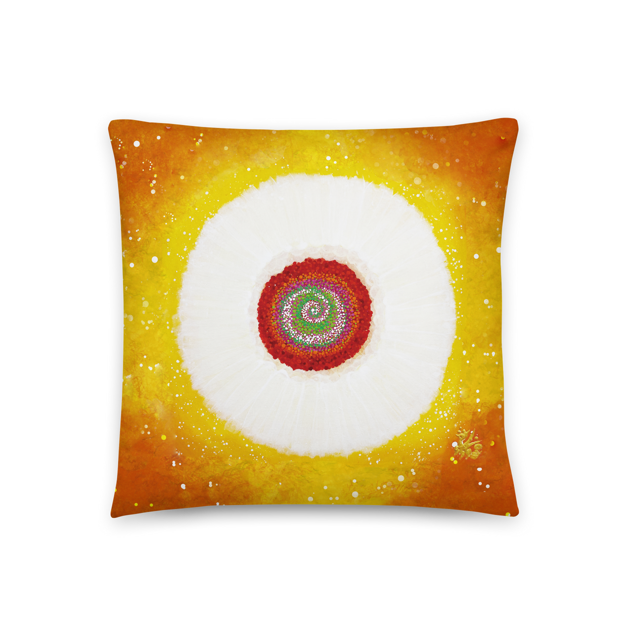 Flower of the Universe #5 Throw Pillow by Jisu Han - Change Your Energy
