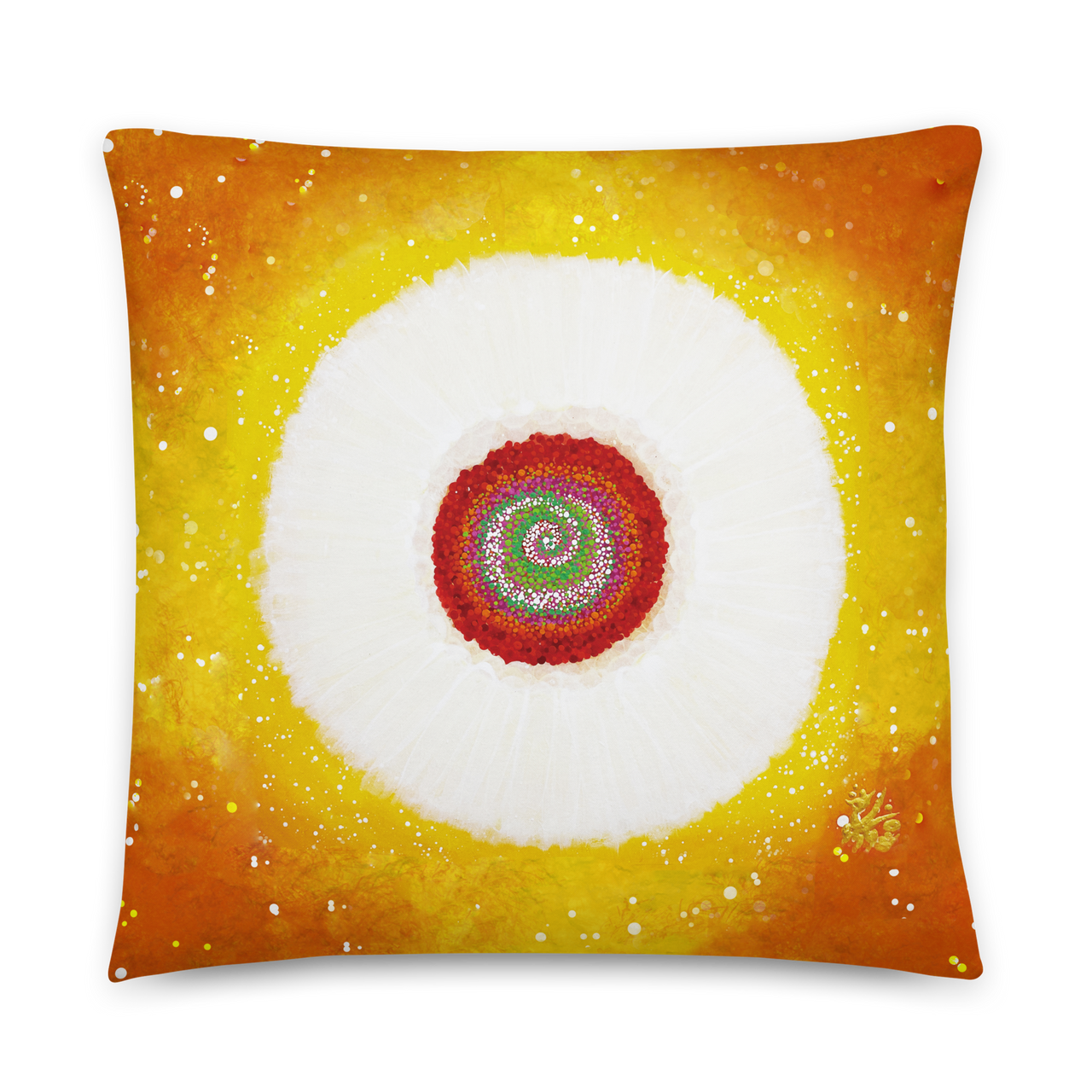 Flower of the Universe #5 Throw Pillow by Jisu Han - Change Your Energy