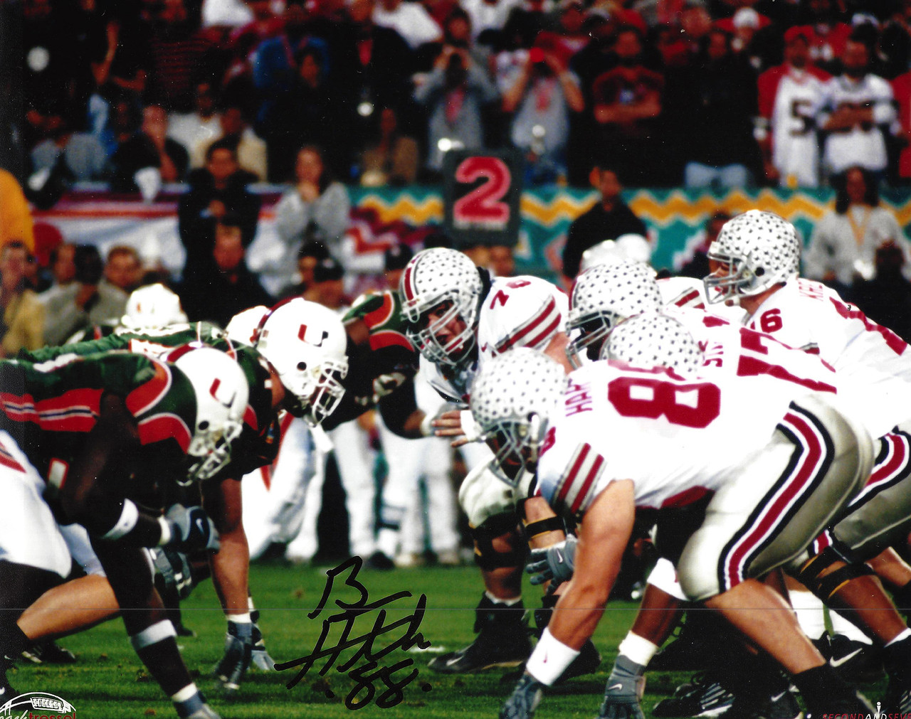 Ben Hartsock OSU 8-7 8x10 Autographed Photo - Certified Authentic