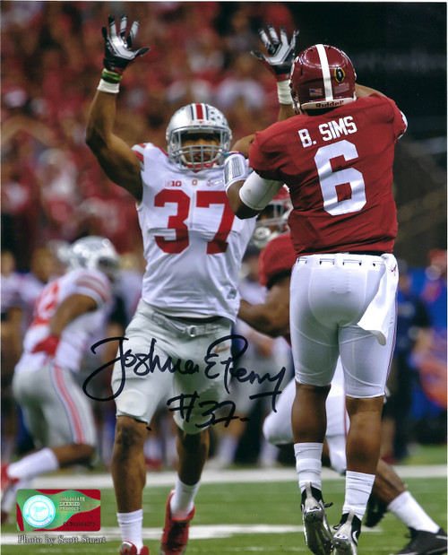 Joshua Perry Ohio State Buckeyes 8-7 8x10 Autographed Photo - Certified ...