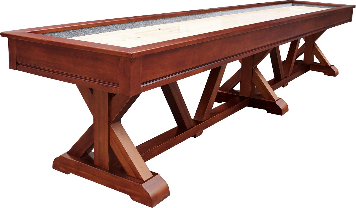 Playcraft Brazos River Weathered Gray Pro-Style Shuffleboard Table 12 ...