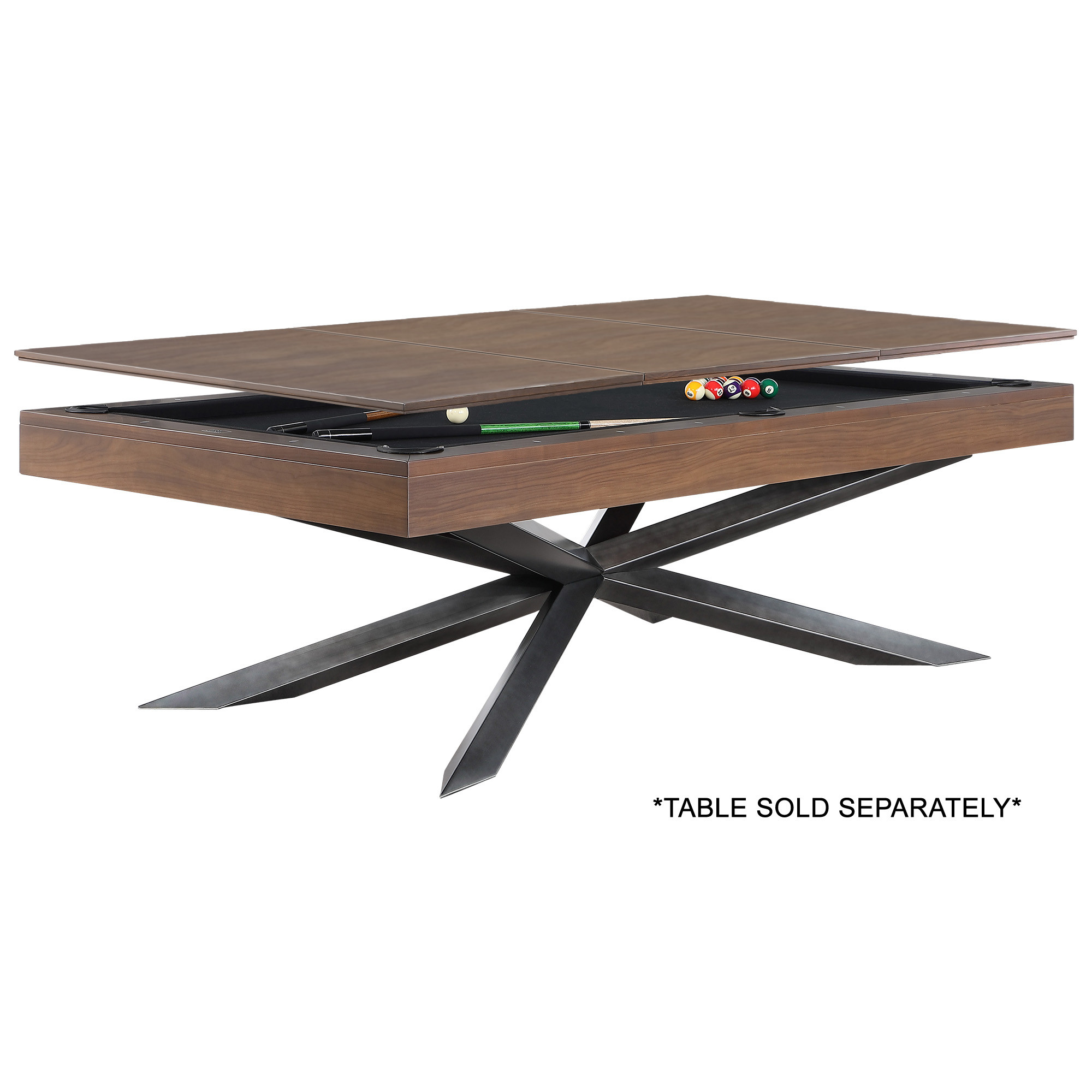 Playcraft Astral 8' Slate Pool Table, Walnut - eFamilyFun