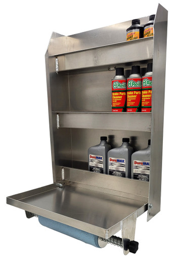 Trailer door cabinet | Enclosed racing trailer cabinet | Garage wall ...