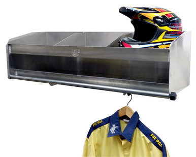 Helmet Shelf | 3 Bay Deluxe (Oversize Fee) - Pit Pal Products