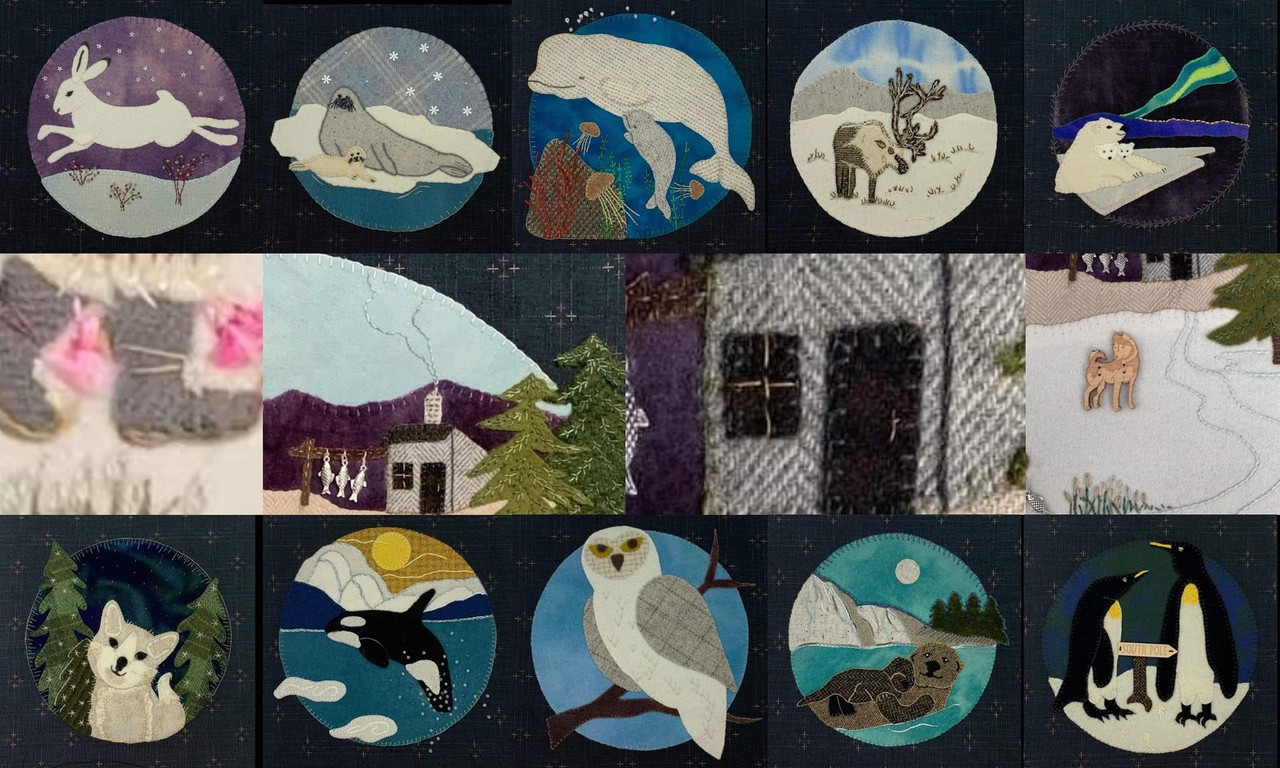 Aurora the Arctic Fox Downloadable Pattern - Traditional Primitives