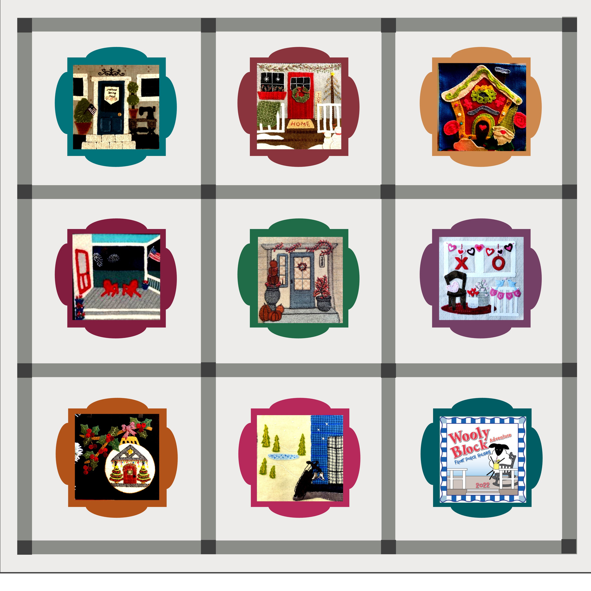 Wooly Block Adventure- National Sewing Day!- Front Porch Holidays ...