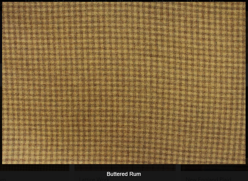 Buttered Rum Woolen Fabric - Traditional Primitives
